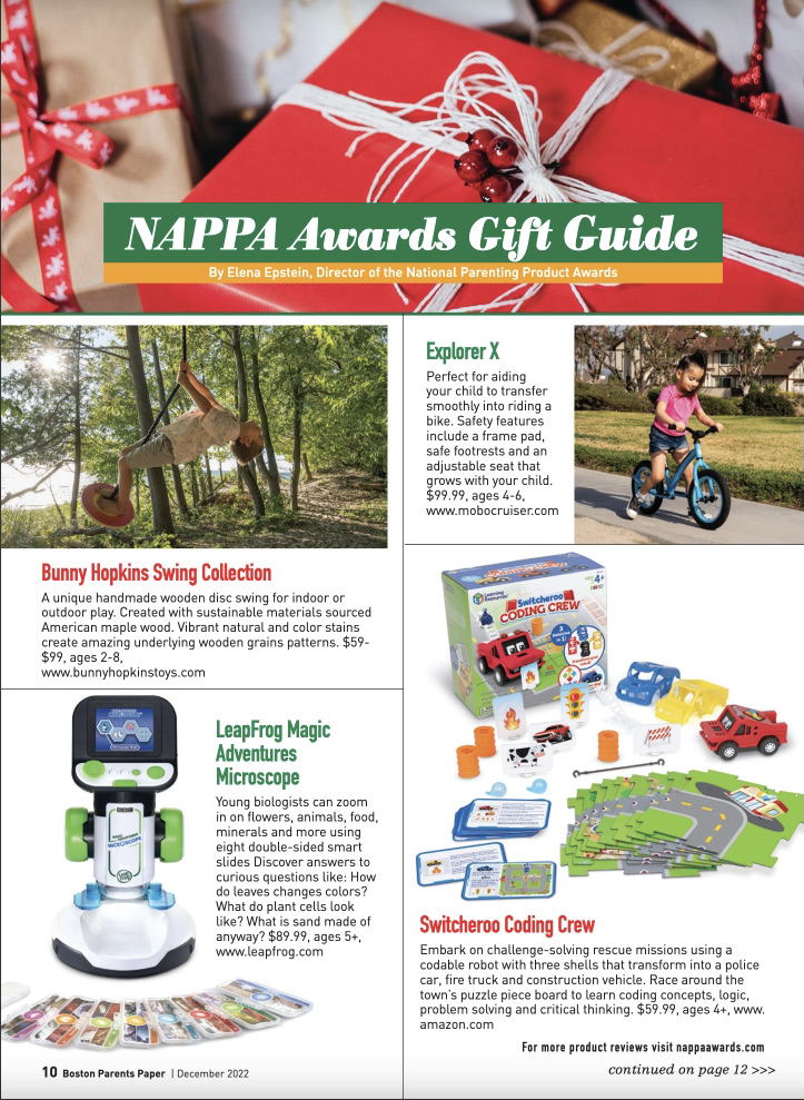 NAPPA Awards Gift Guide in Boston Parents - NAPPA Awards