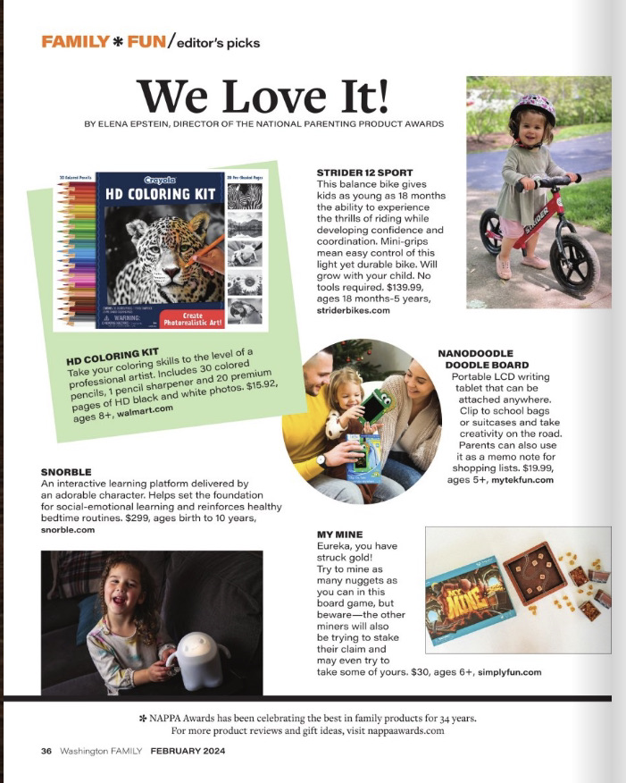 Washington Family Features NAPPA Award Winners - NAPPA Awards