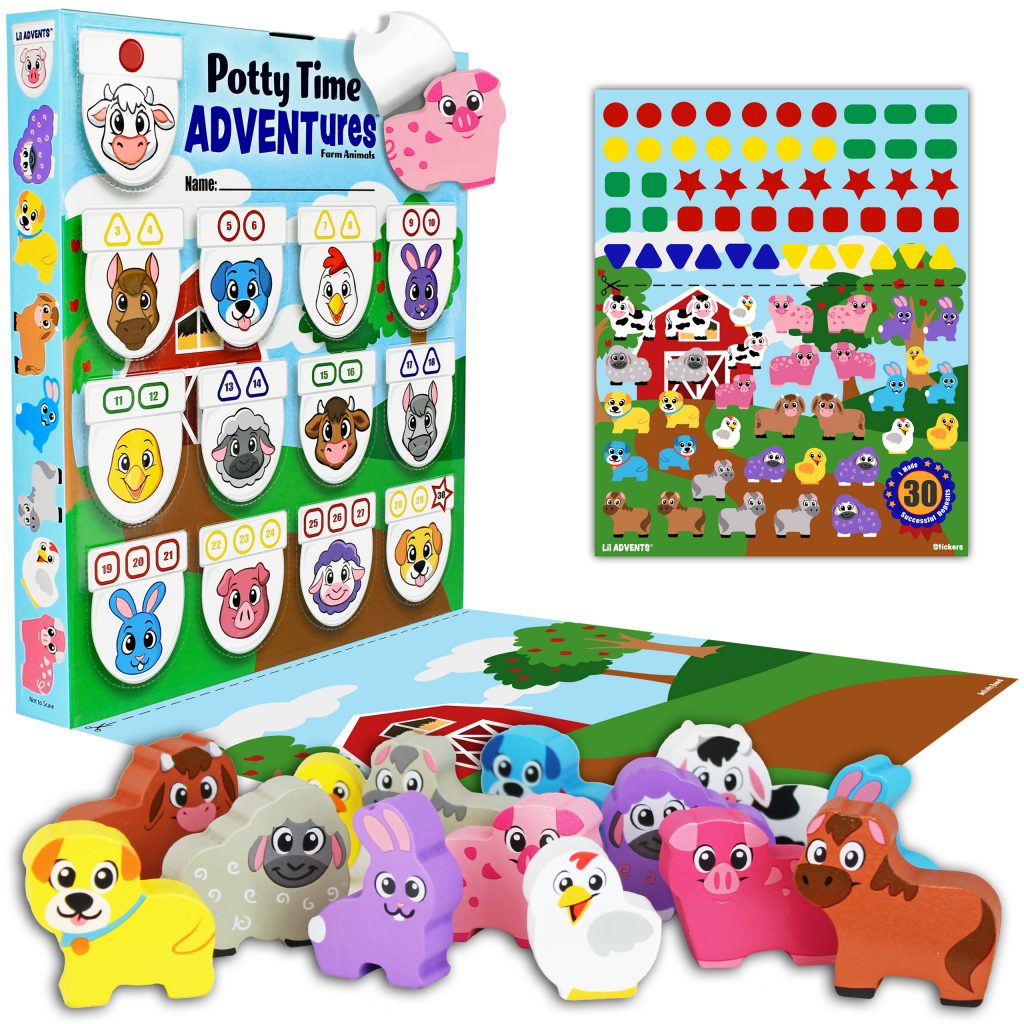 Potty Time ADVENTures - Farm Animals, Dinosaurs and Busy Vehicles ...