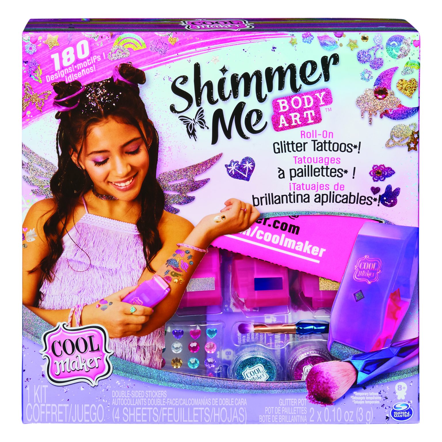 Cool Maker Shimmer Me Body Art - Best for Play | NAPPA Awards