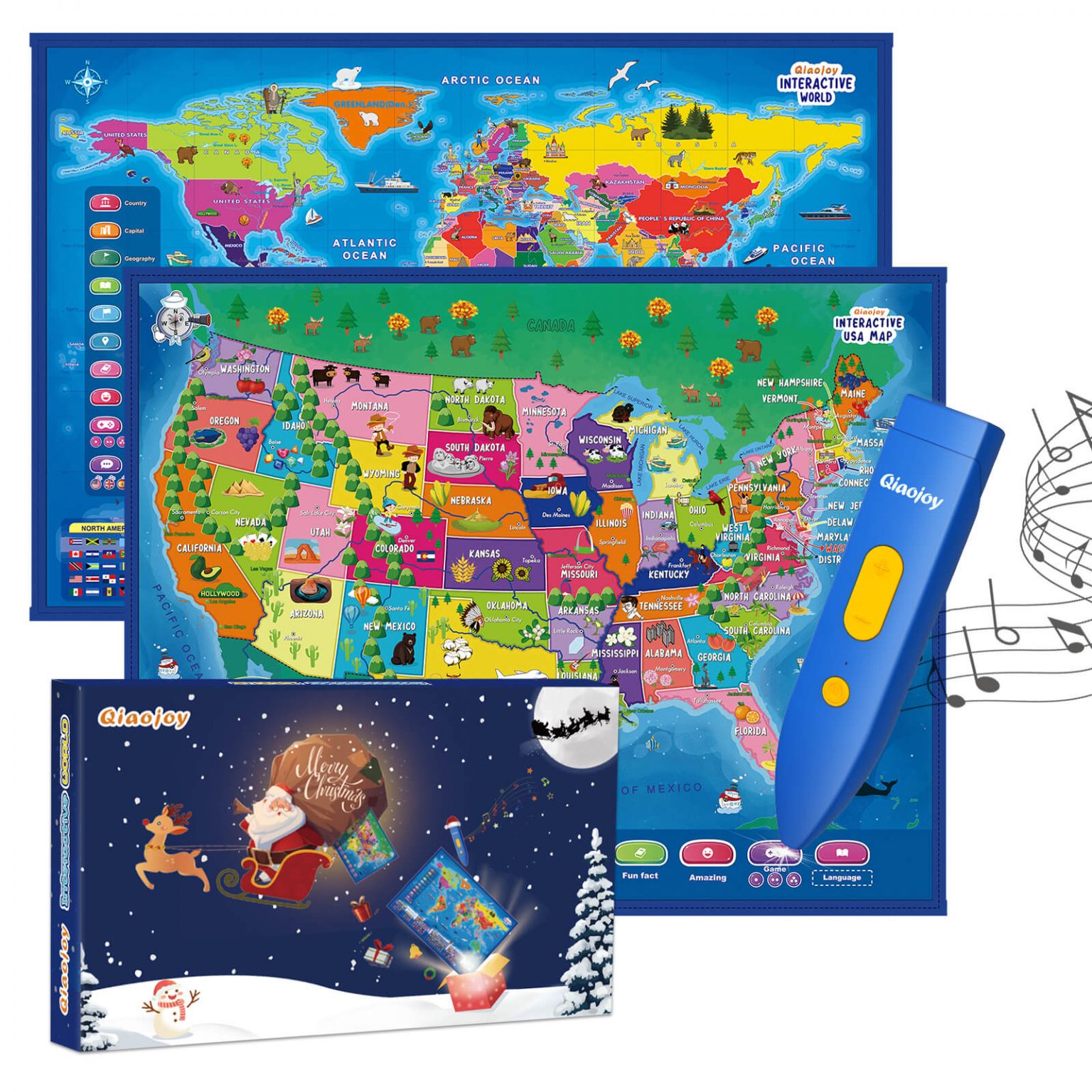Interactive Map - Educational Poster - Best Toys | NAPPA Awards