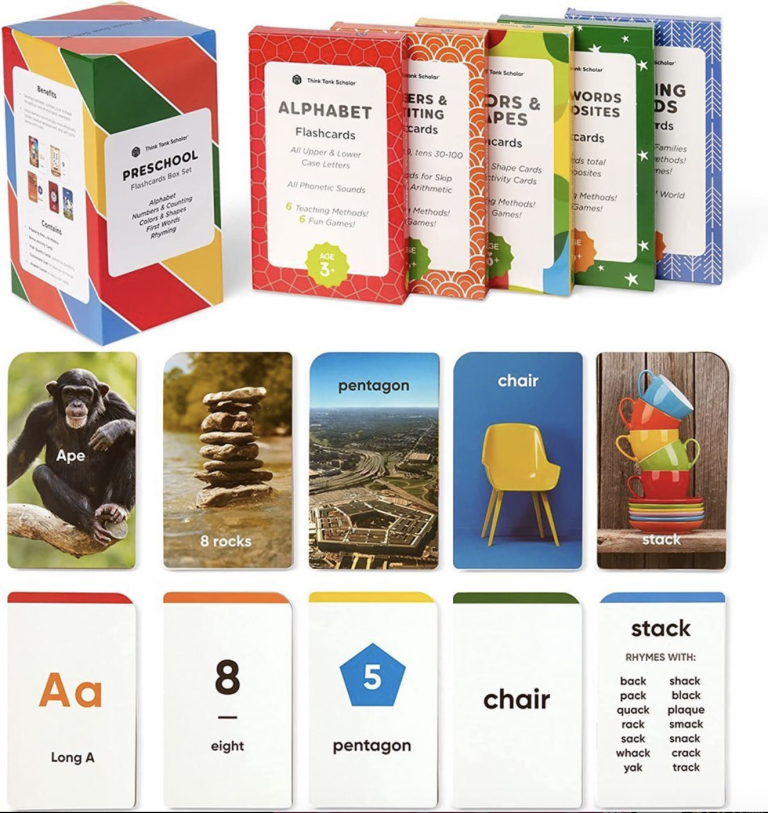 Preschool Flash Cards Bundle - Best for Learning | NAPPA Awards
